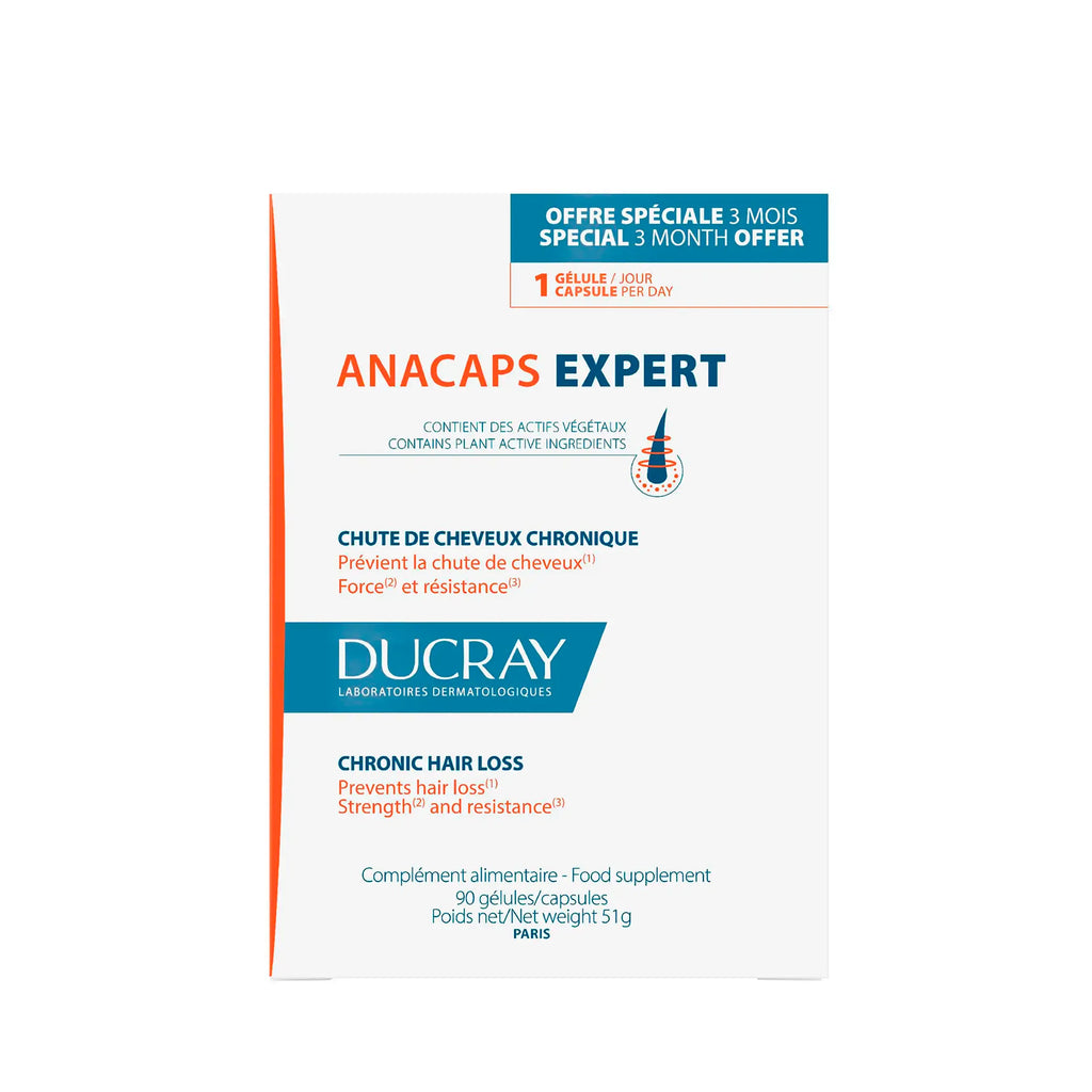Ducray Anacaps Expert Hair Loss 90 Capsules | Be and Care – Be & Care