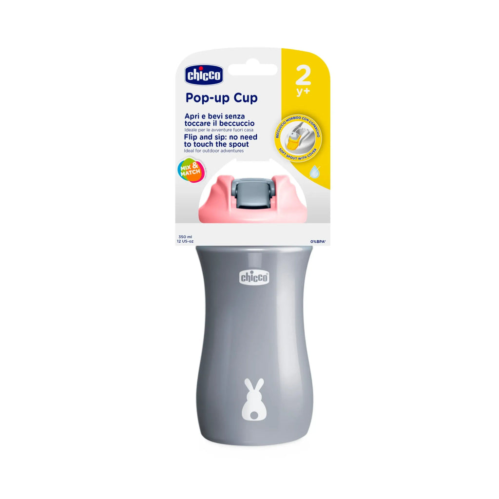 Chicco Pop Up Cup Pink Bunny 2Y+ 350ml – Be & Care